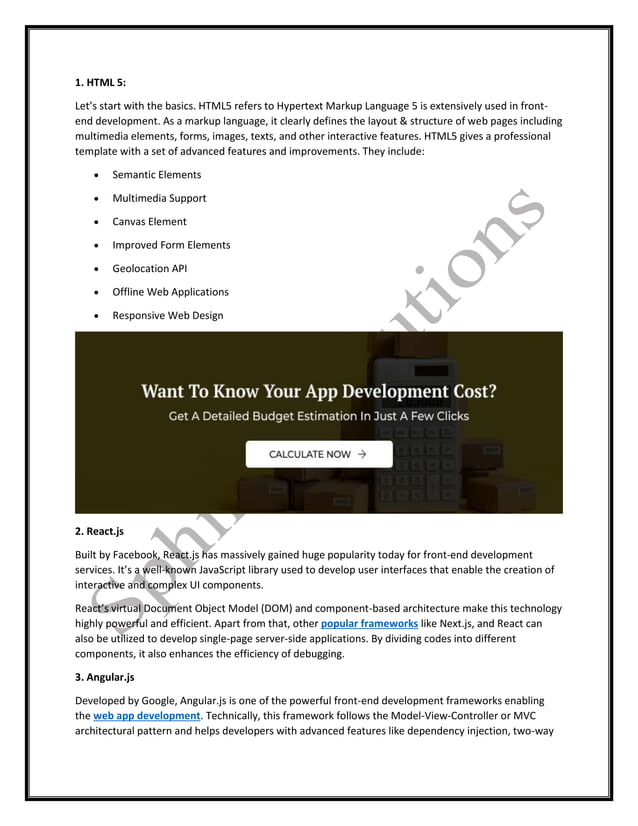 Top 12 Front End Technologies to Use In 2023.pdf