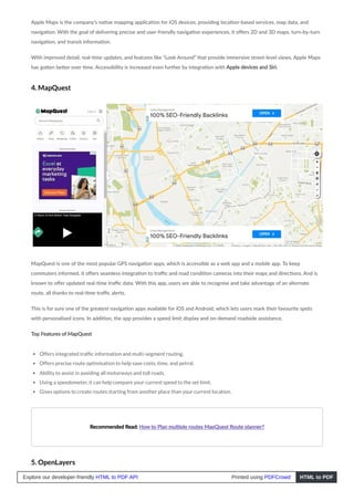 Top 12 Google Map Alternatives – Offering Precise Navigation | PDF