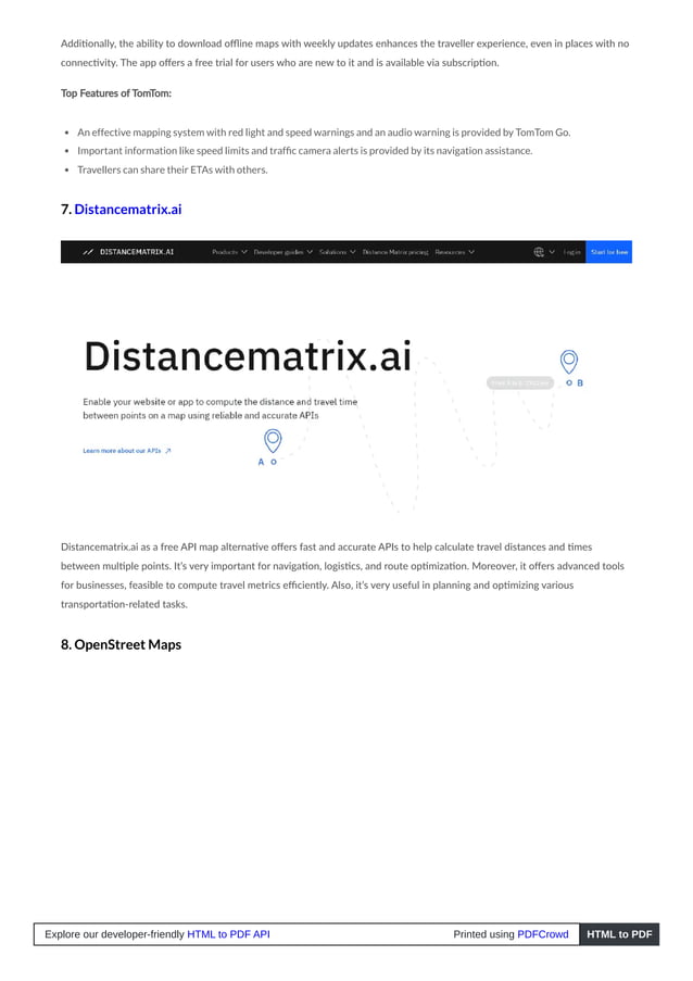 Top 12 Google Map Alternatives – Offering Precise Navigation | PDF