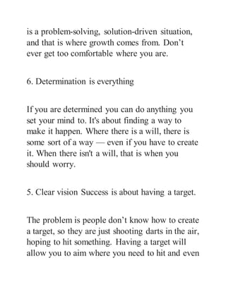 Top 12 principles for success you need to have in your life | DOCX