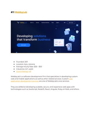 Top 12 ReactJS Development Companies in 2023.pdf | Web Development ...