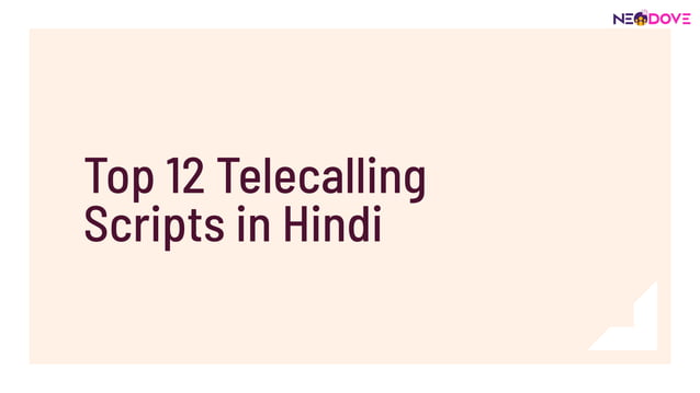 Telecalling Script In Hindi Pdf – YOFU