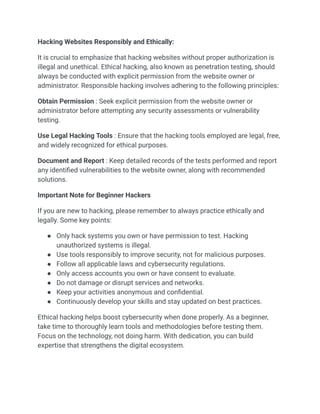 Top 13 hacking software for beginners.pdf | Computer Networking | Computing