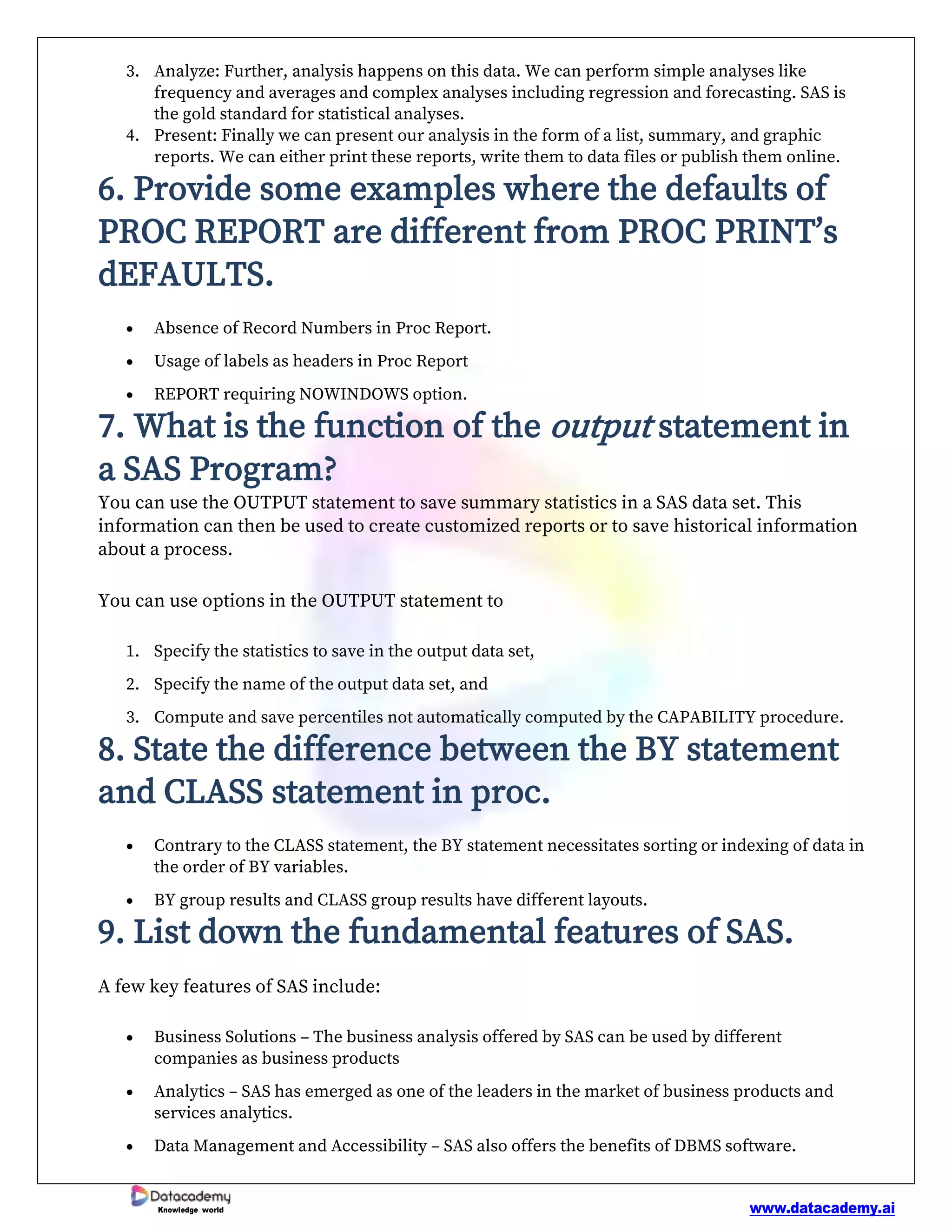 Top 140+ Advanced SAS Interview Questions and Answers.pdf