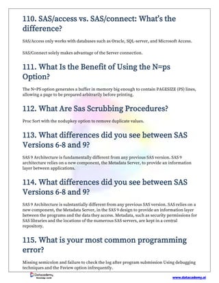 Top 140+ Advanced SAS Interview Questions and Answers.pdf