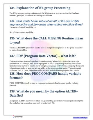 Top 140+ Advanced SAS Interview Questions and Answers.pdf