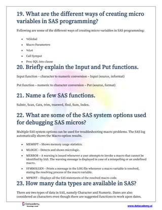 Top 140+ Advanced SAS Interview Questions and Answers.pdf