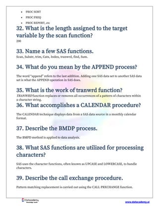Top 140+ Advanced SAS Interview Questions and Answers.pdf
