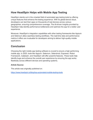 Top 14 Automated Mobile App Testing Tools and Frameworks for 2025.pdf
