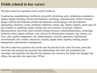 Top 14 bar interview tips | PPT