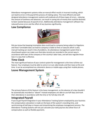 Top 14 Features of the Attendance Management System.pdf