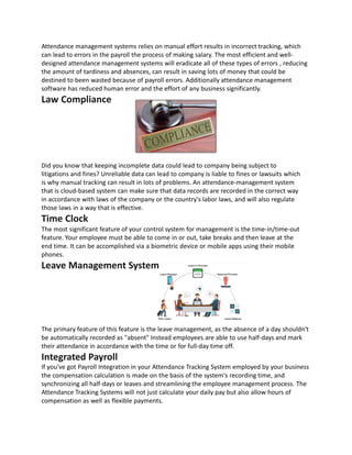 Top 14 Features of the Attendance Management System.ppt