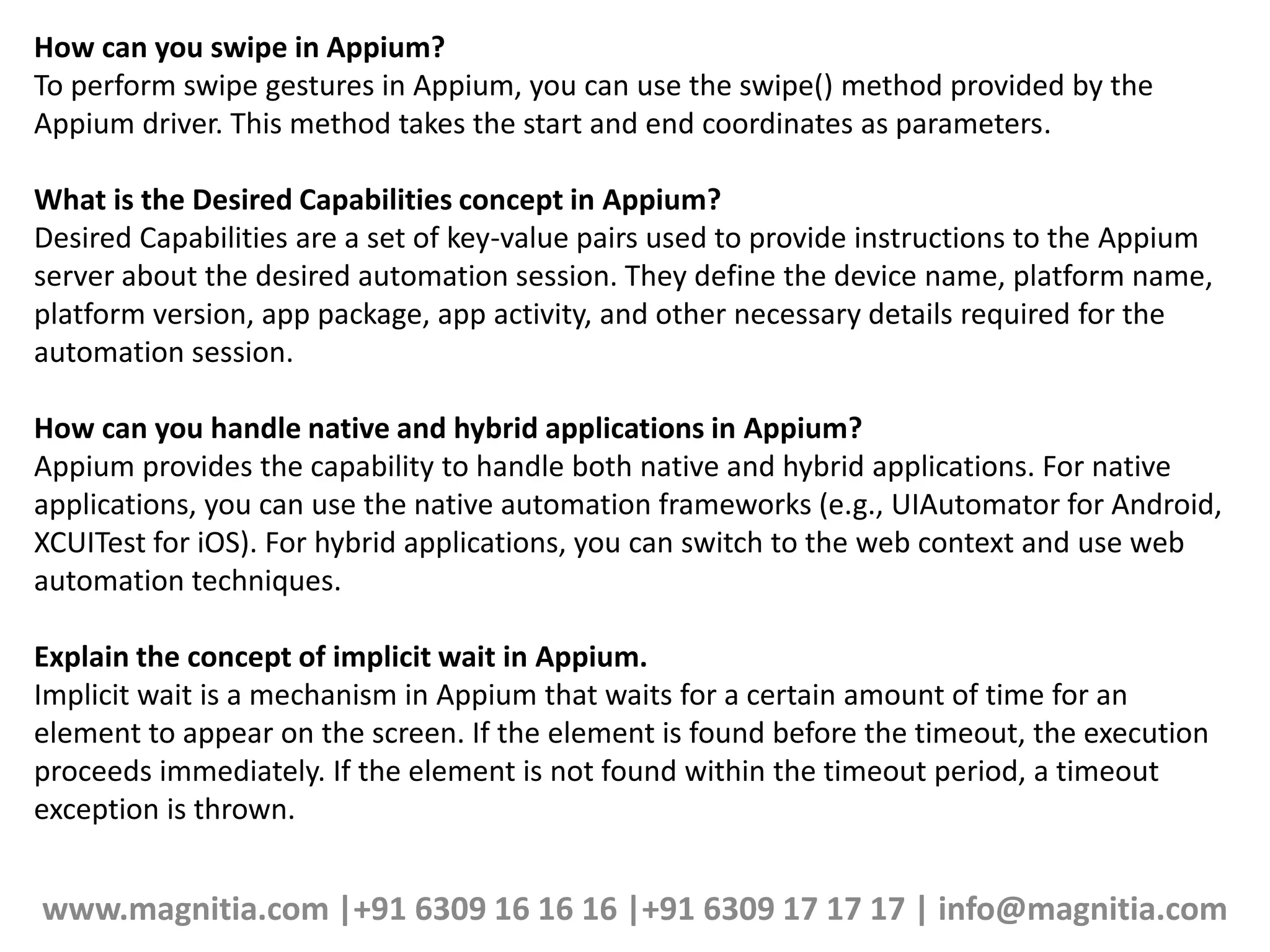 Top 15 Appium Interview Questions and Answers in 2023.pptx | Computer Software and Applications ...