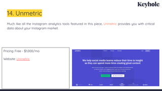 Top 15 instagram analytics tools - Keyhole.co
