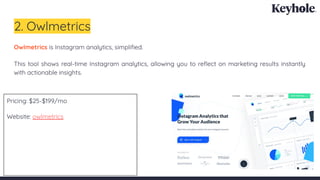 Top 15 instagram analytics tools - Keyhole.co