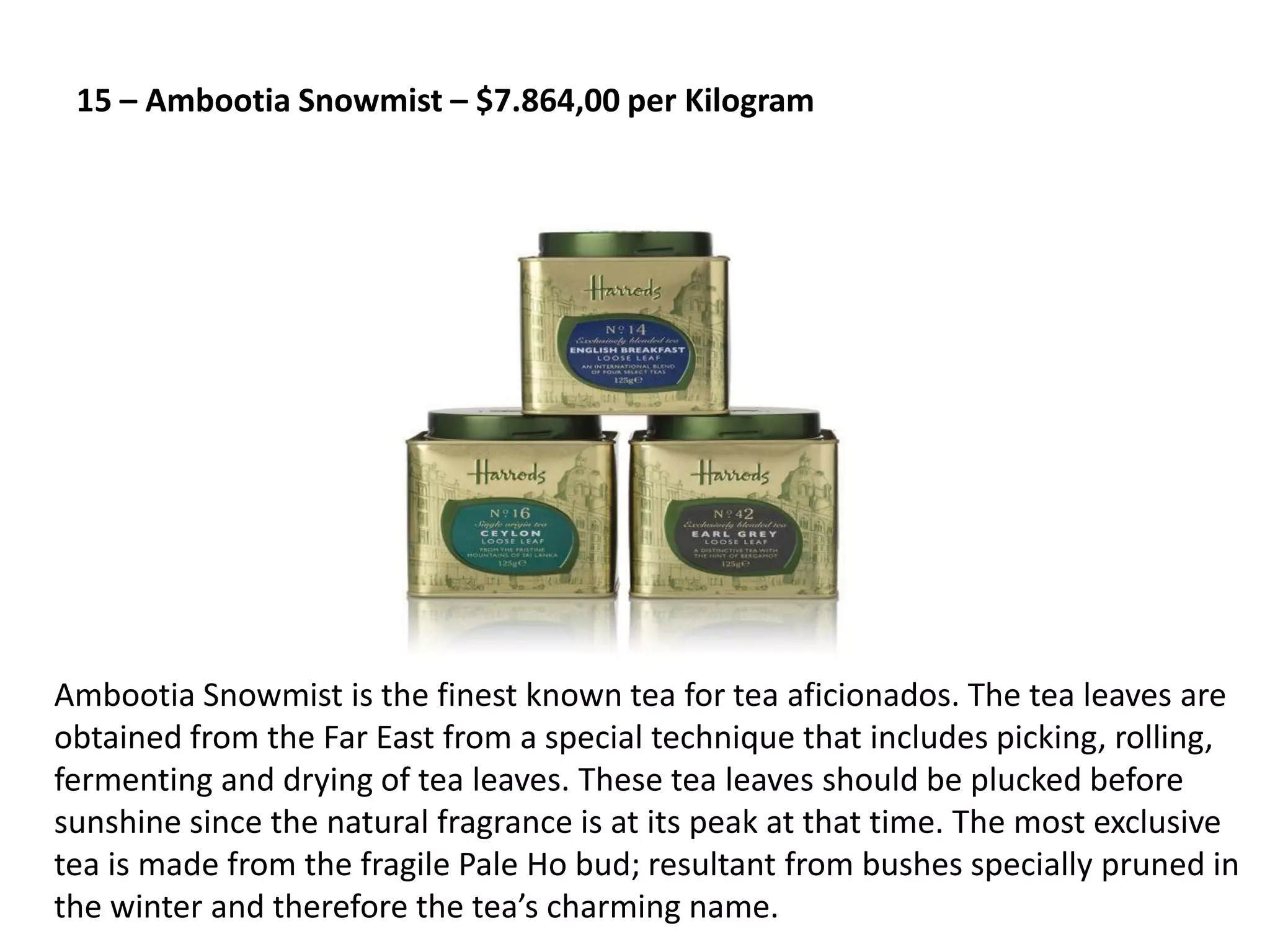 Top 15 Luxury Items Sold at Harrods | PDF