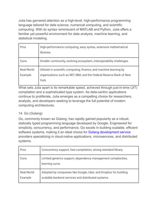 Top 15 Mobile App Development Languages for 2025 | PDF