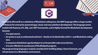 Top 15 Programming Languages for Blockchain app Development ...