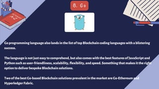 Top 15 Programming Languages for Blockchain app Development ...