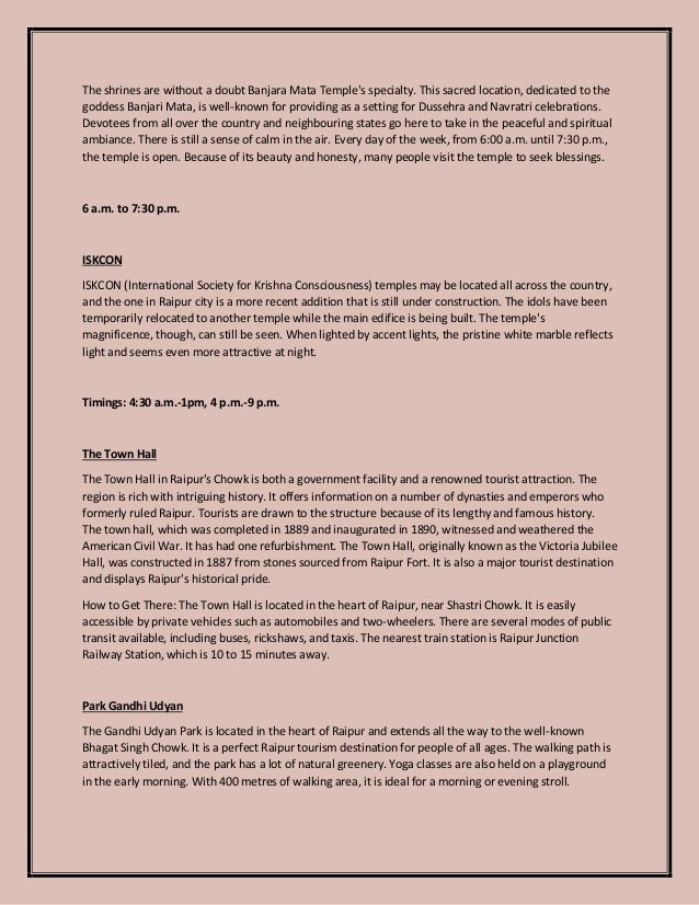 Top 15 Raipur attractions to see the city in all its splendour.pdf