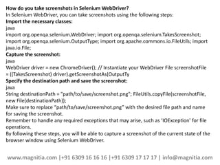 Top 15 Selenium WebDriver Interview Questions and Answers.pptx