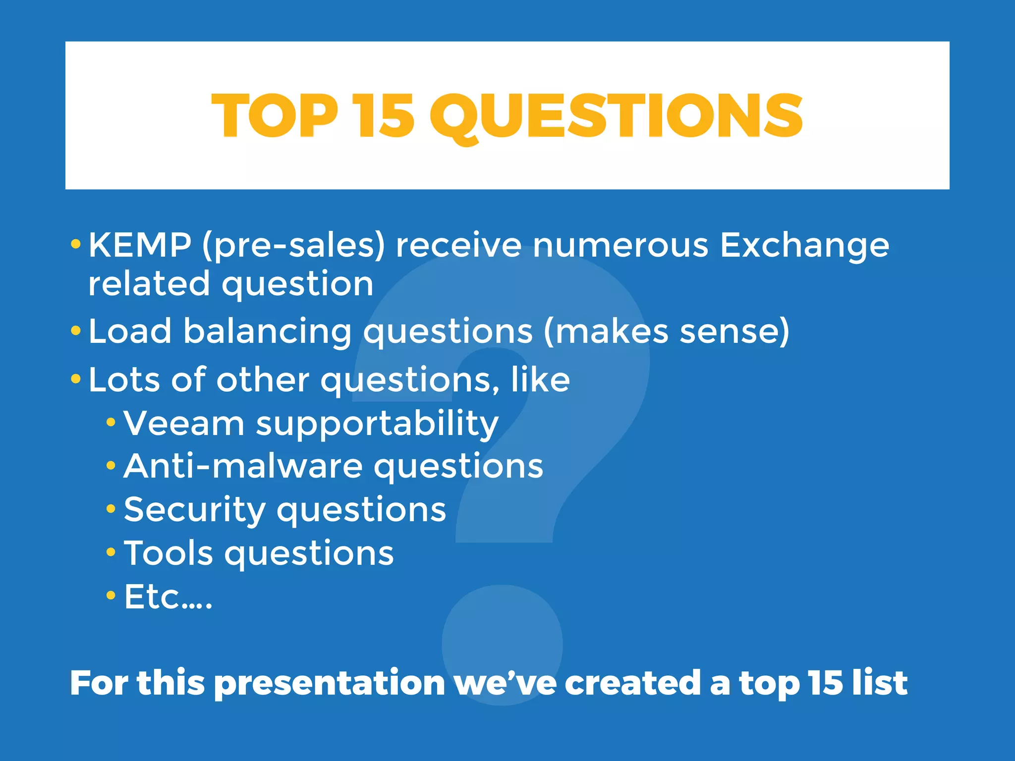 Top 15 Exchange Questions that Senior Admin ask - Jaap Wesselius | PDF