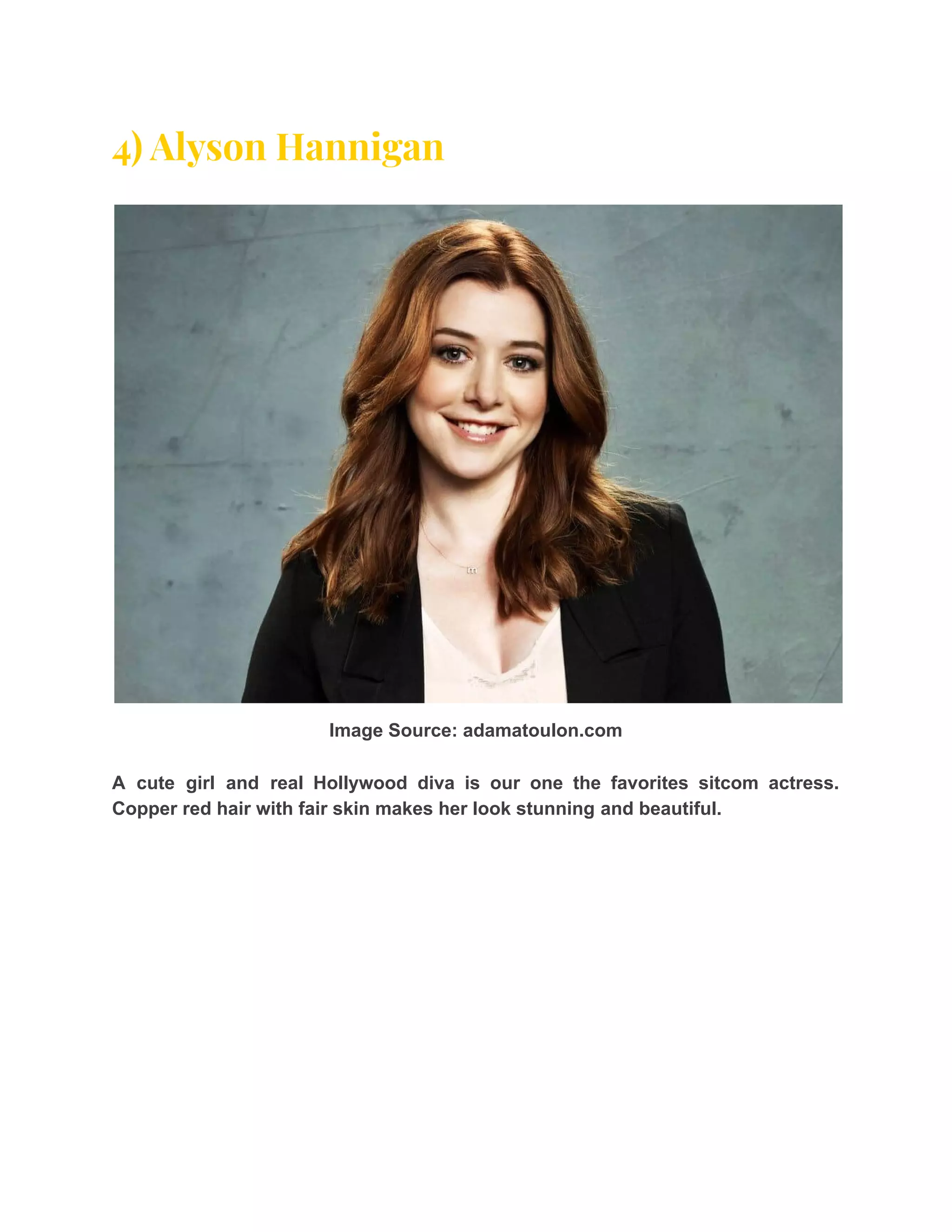 Top 15 stunning and hot redhead actresses | PDF