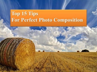 Top 15 tips for perfect photo composition for beginners | PDF
