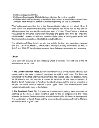 Top 16 Dumbbell Exercises with the Powertec Workbench Dumbbell Rack ...