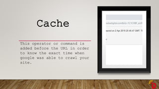 Top 18 Google Advanced Search Operators that you Must to Know | PPTX
