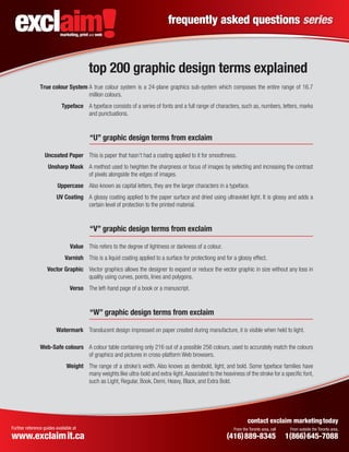 FREE - Top 200 Graphic Design Terms Reference Guide | PDF