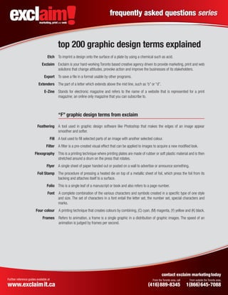 FREE - Top 200 Graphic Design Terms Reference Guide | PDF
