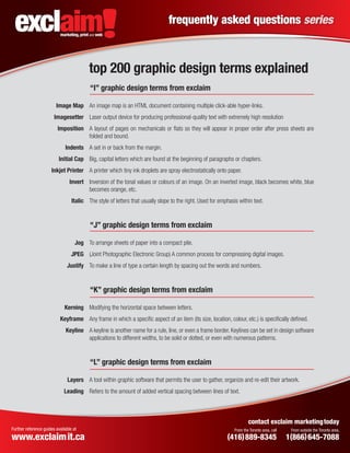 FREE - Top 200 Graphic Design Terms Reference Guide | PDF