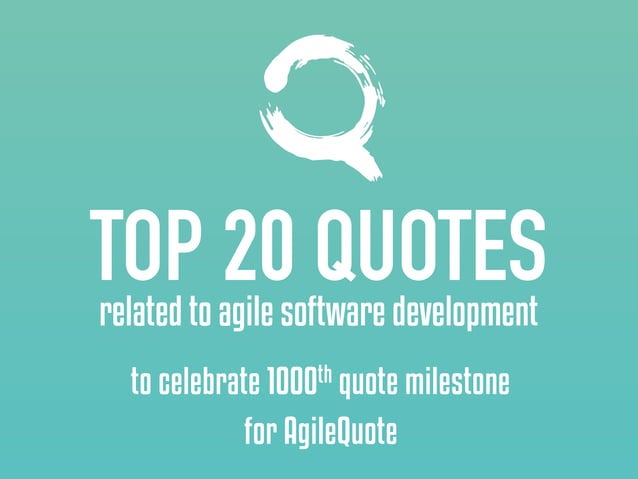 Top-20 Agile Quotes | PDF | Careers