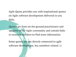Top-20 Agile Quotes | PDF | Careers