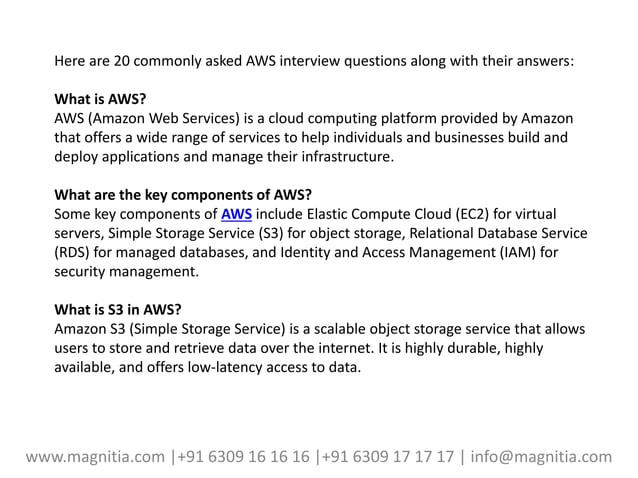 Top 20 AWS interview questions and answers in 2023.pptx