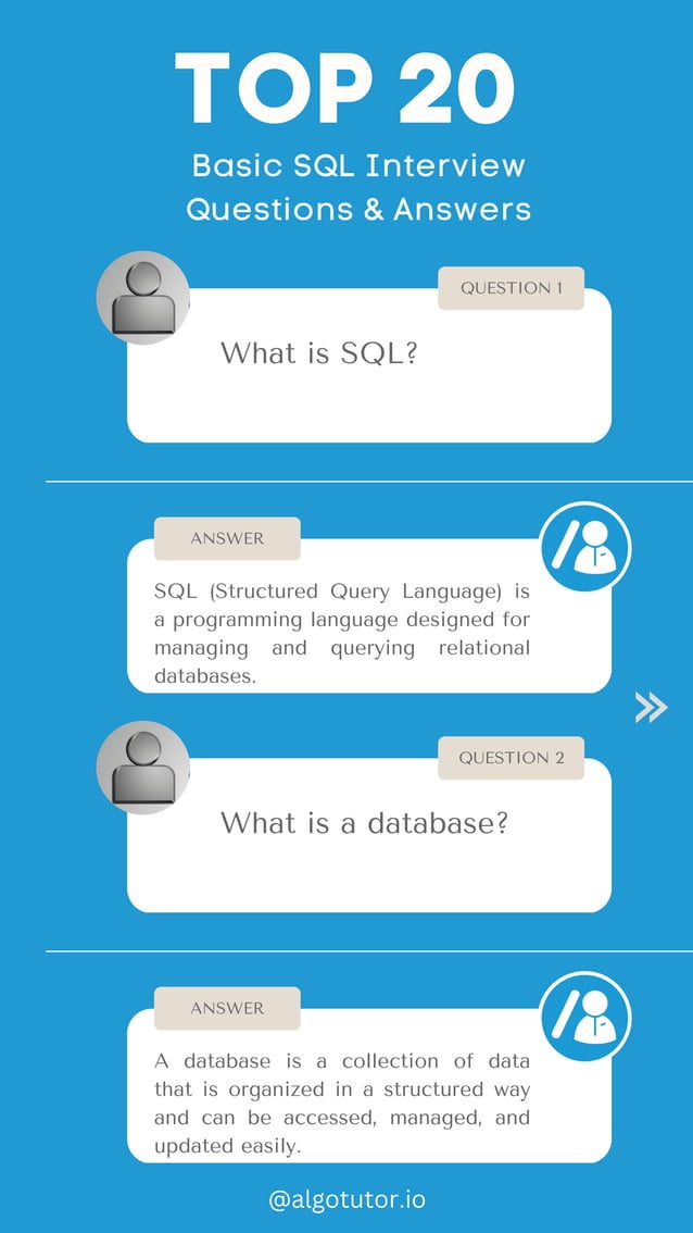 Top 20 basic SQL Q&A.pdf | Databases | Computer Software and Applications
