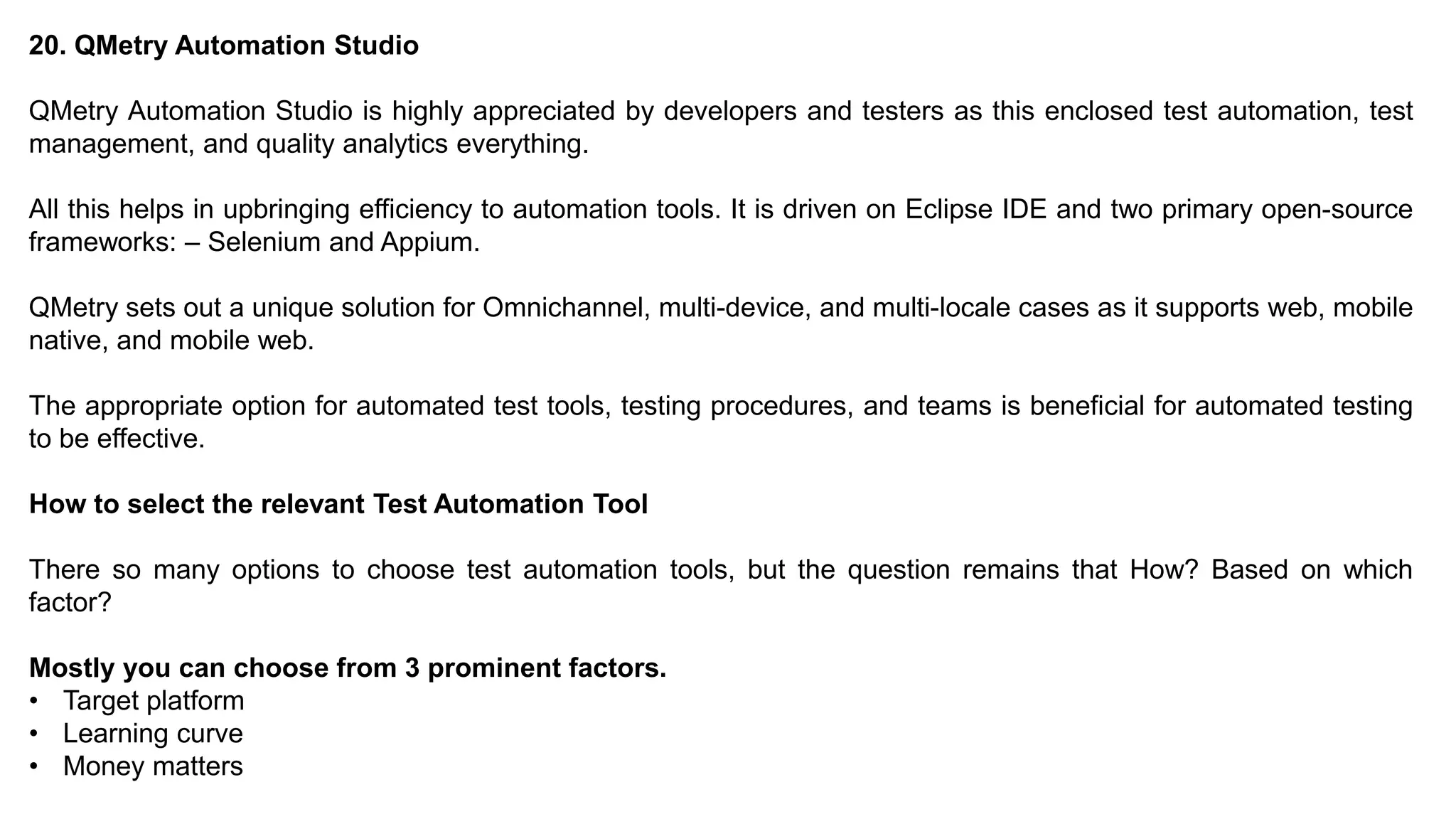 Top 20 best automation testing tools | PPT