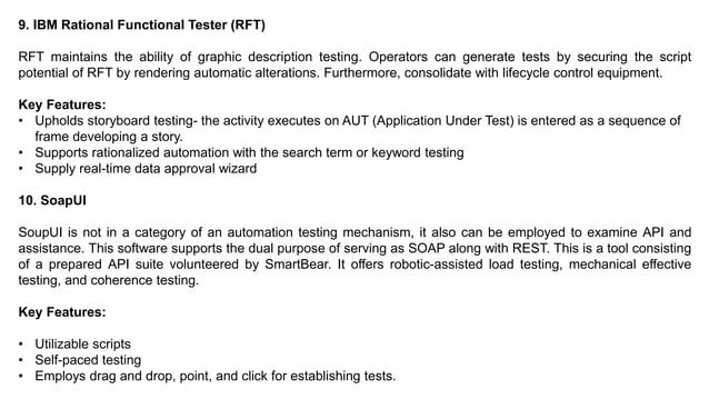 Top 20 Best Automation Testing Tools Ppt