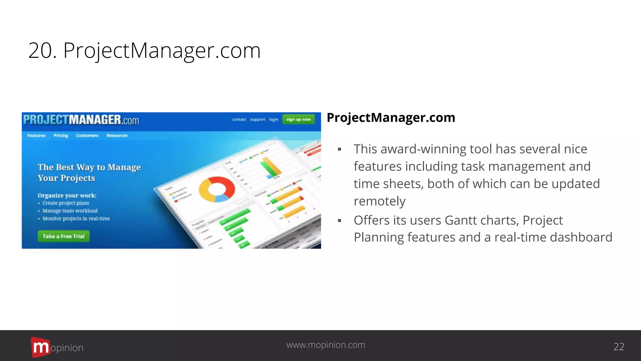 Top 20 Best Project Management Software | PPT