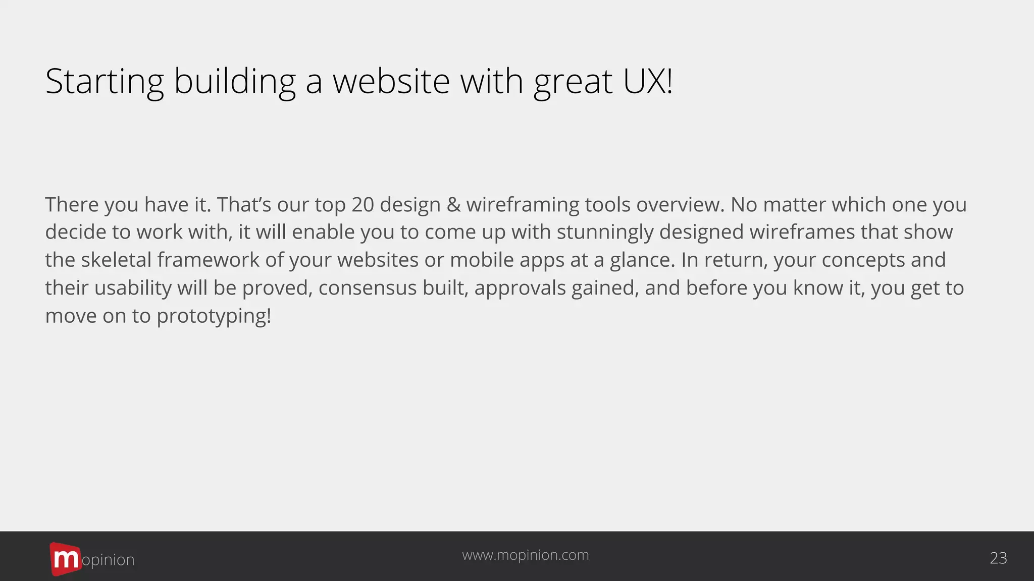 Top 20 Design & Wireframing Tools | PDF