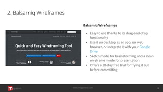 Top 20 Design & Wireframing Tools | PDF