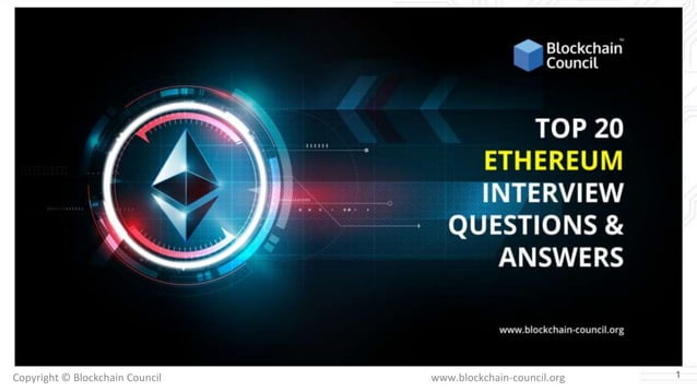 Top 20 Ethereum Interview Questions & Answers | PPT