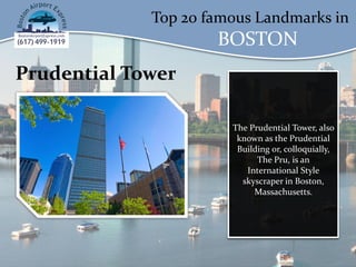Top 20 famous landmarks in boston,ma | PDF