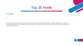 Top 20 Fonts That Will Be Popular With Designers in 2019 | PDF ...