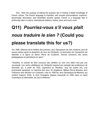 Top 20 French Language Interview Questions and Answers | PDF