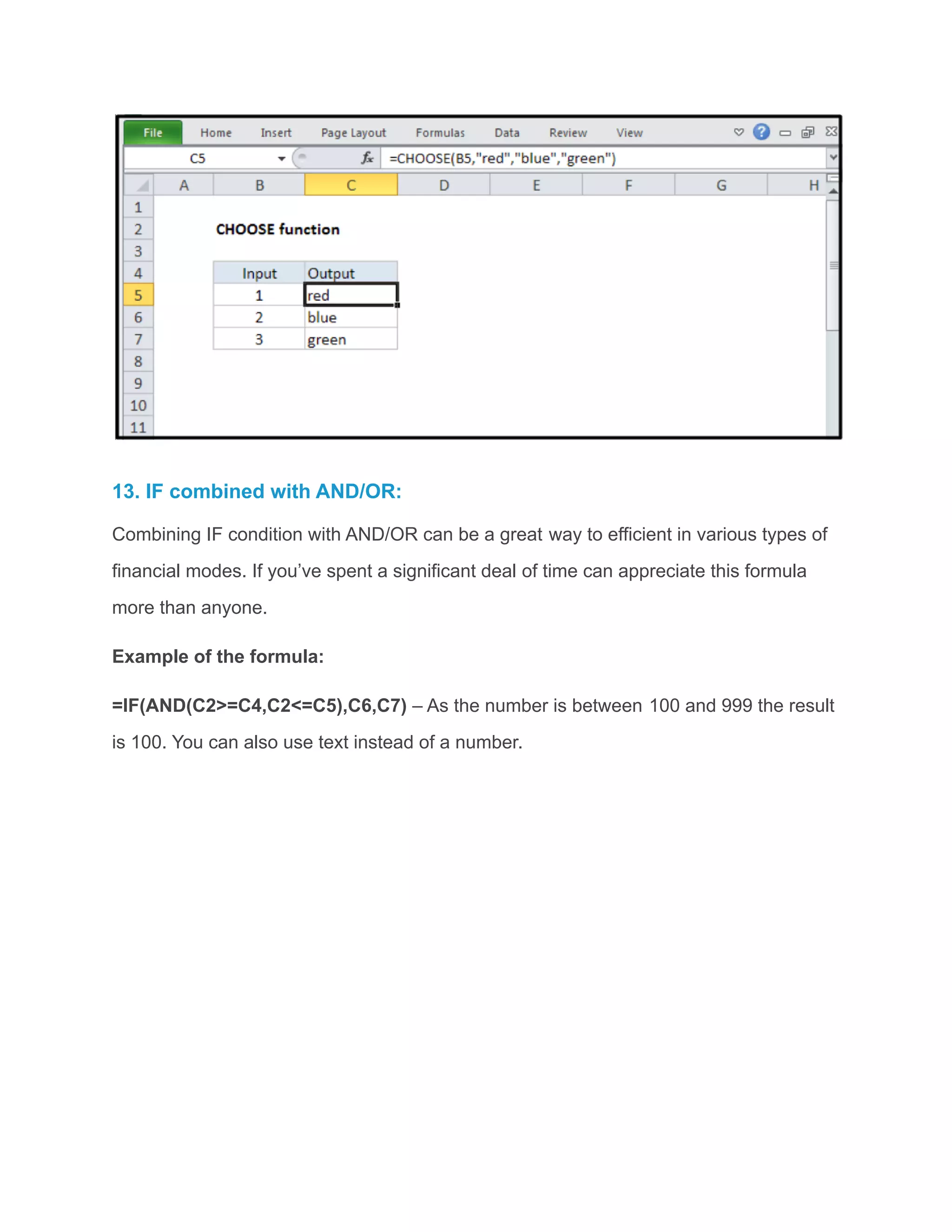 Top 20 microsoft excel formulas you must know | PDF