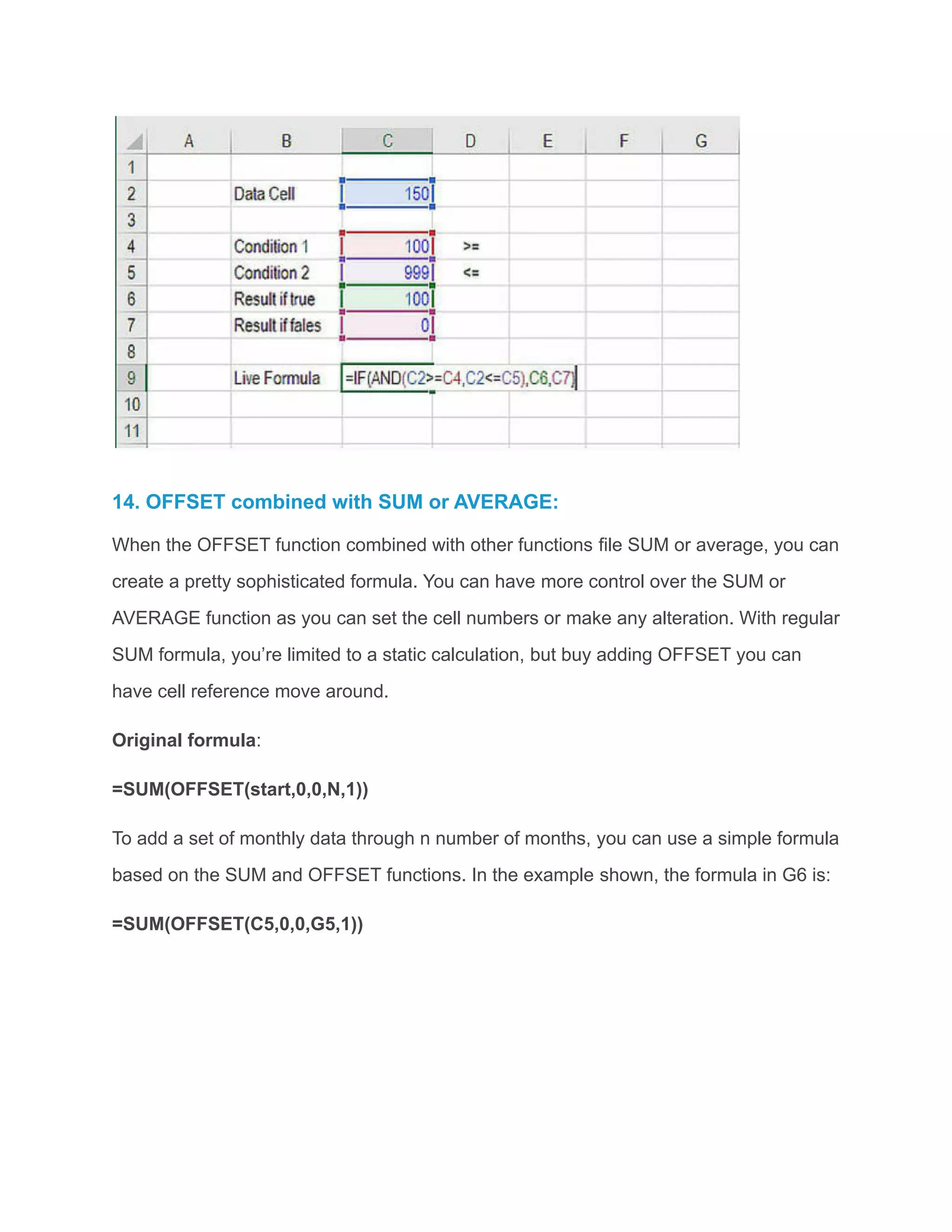 Top 20 microsoft excel formulas you must know | PDF