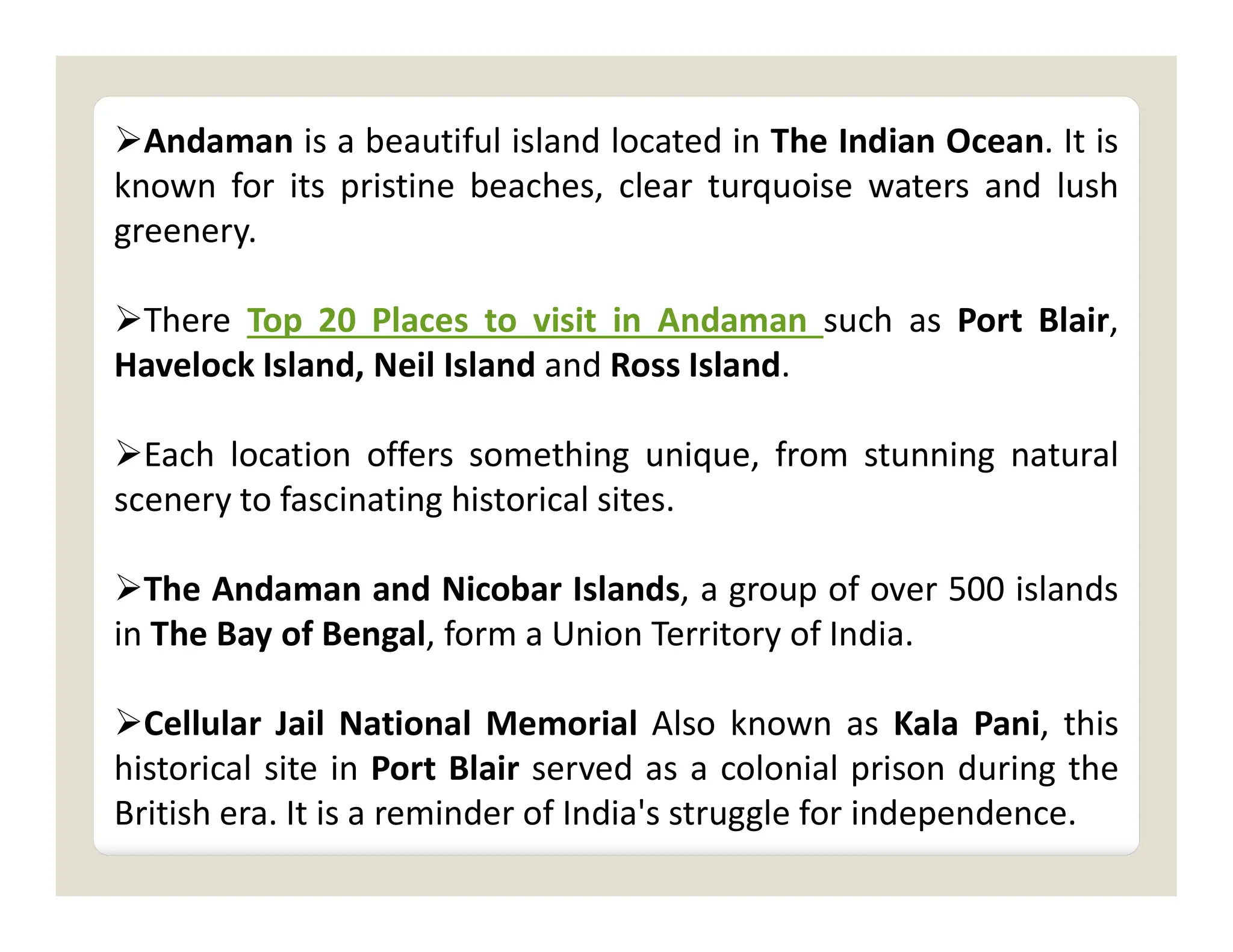 Top 20 Places to visit in Andaman | Top Travel Post.pdf
