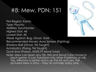 Top 20 Pokemon | PPTX